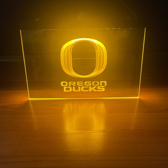 Other | Oregon Ducks Led Neon Gold Light Sign 8x12 | Poshmark